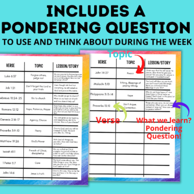 52 Weekly Bible Verses For Kids Printable (Includes Free PDF)