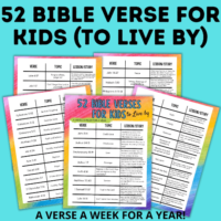 52 Weekly Bible Verses For Kids Printable (Includes Free PDF)