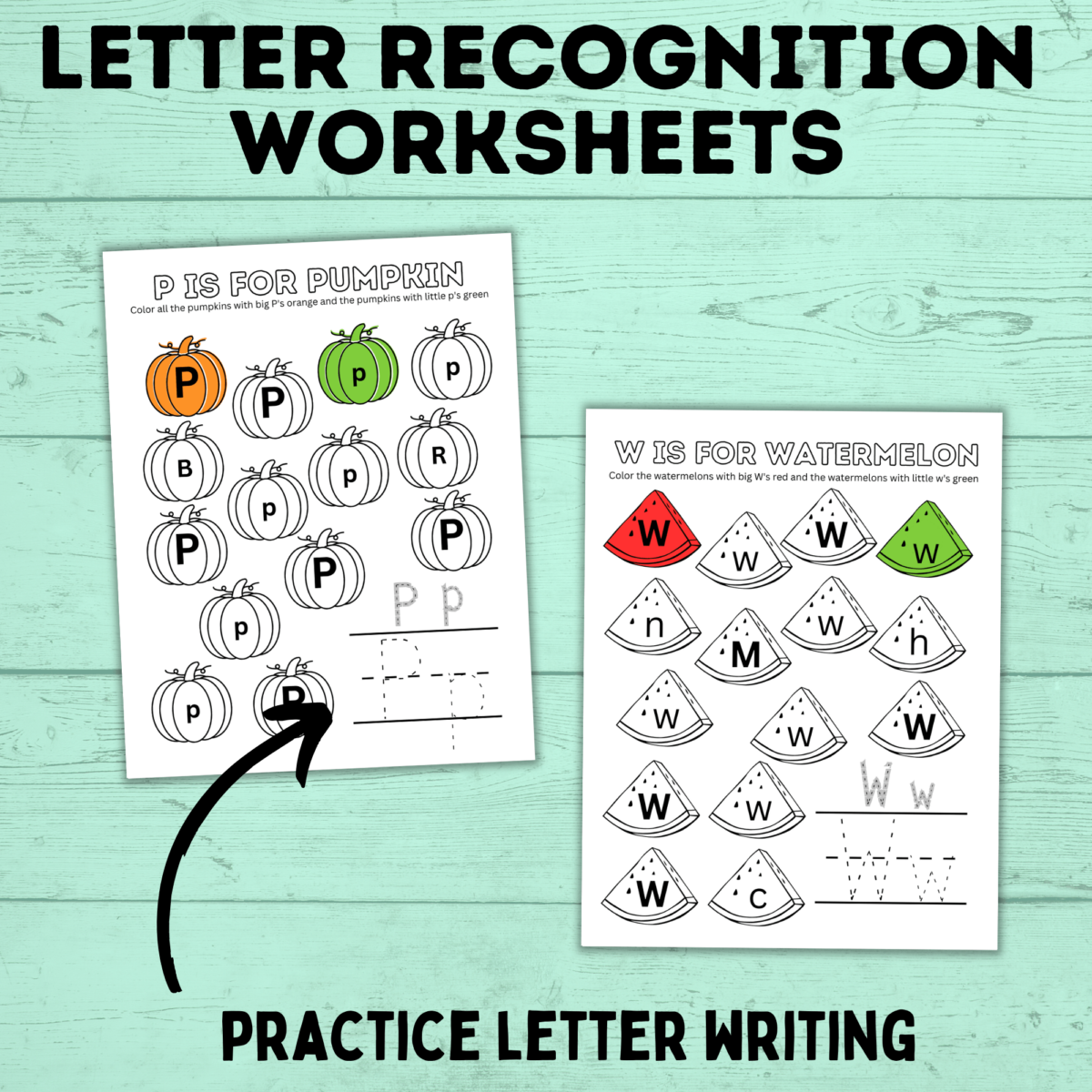 Free Letter & Alphabet Recognition Worksheets For Preschool