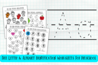 Free Letter & Alphabet Recognition Worksheets For Preschool