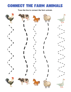 13 Farm Preschool Worksheets & Printables Including Animals