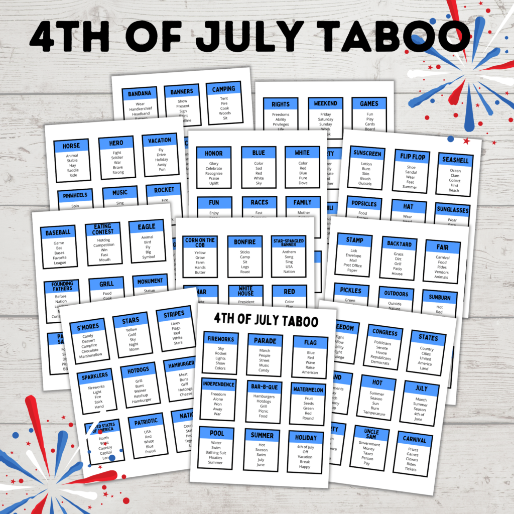 Fun & Simple 4th Of July Games and Activities (Printable PDF)