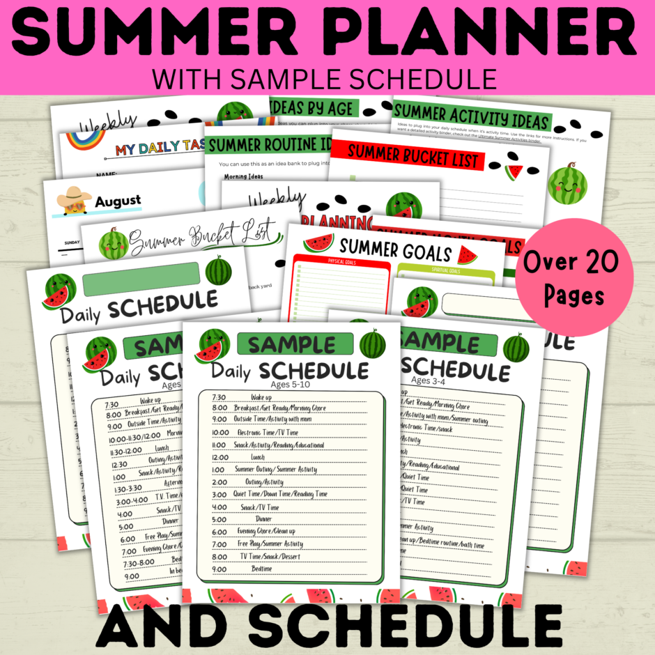 Summer Survival Kit Ideas List for Moms & Kids