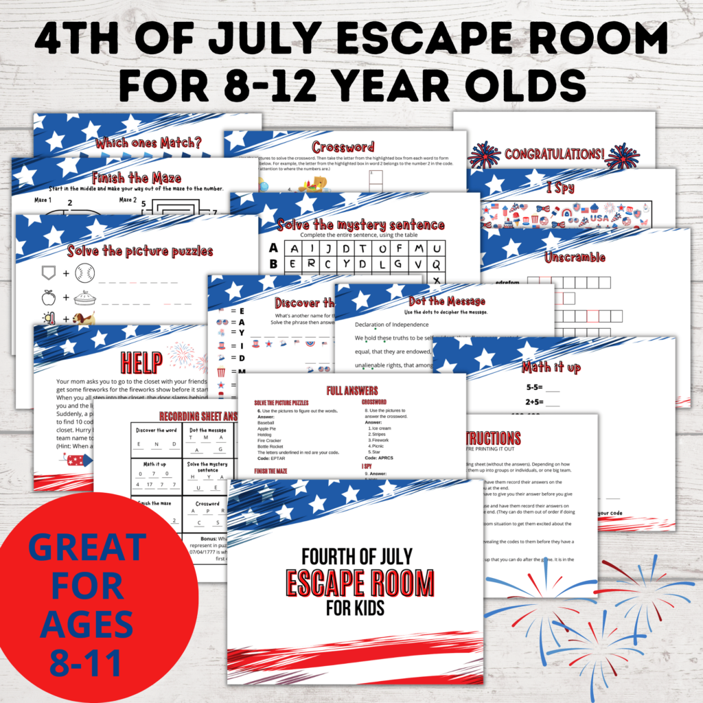 Fun & Simple 4th Of July Games and Activities (Printable PDF)