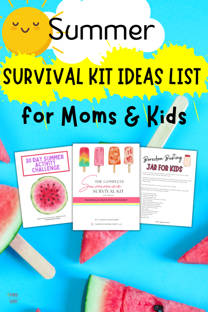 Summer Survival Kit Ideas List for Moms & Kids