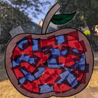 Fun & Simple Apple Suncatcher Craft with Template