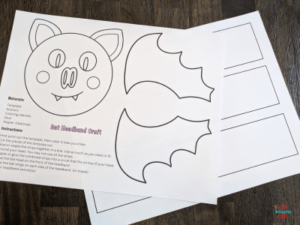 Easy Bat Headband Craft for Preschoolers (Printable Template)