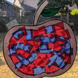Fun & Simple Apple Suncatcher Craft with Template