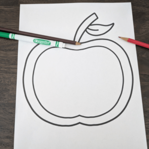 Fun & Simple Apple Suncatcher Craft with Template