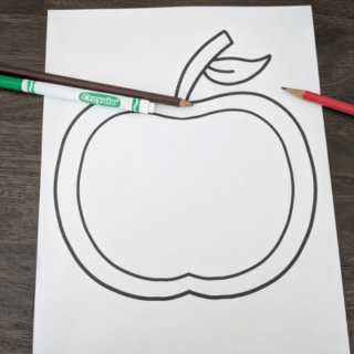 Fun & Simple Apple Suncatcher Craft with Template