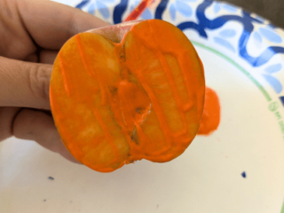 Apple Stamping Craft Activity: Paint a Pumpkin Or a Tree