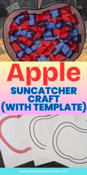 Fun & Simple Apple Suncatcher Craft with Template