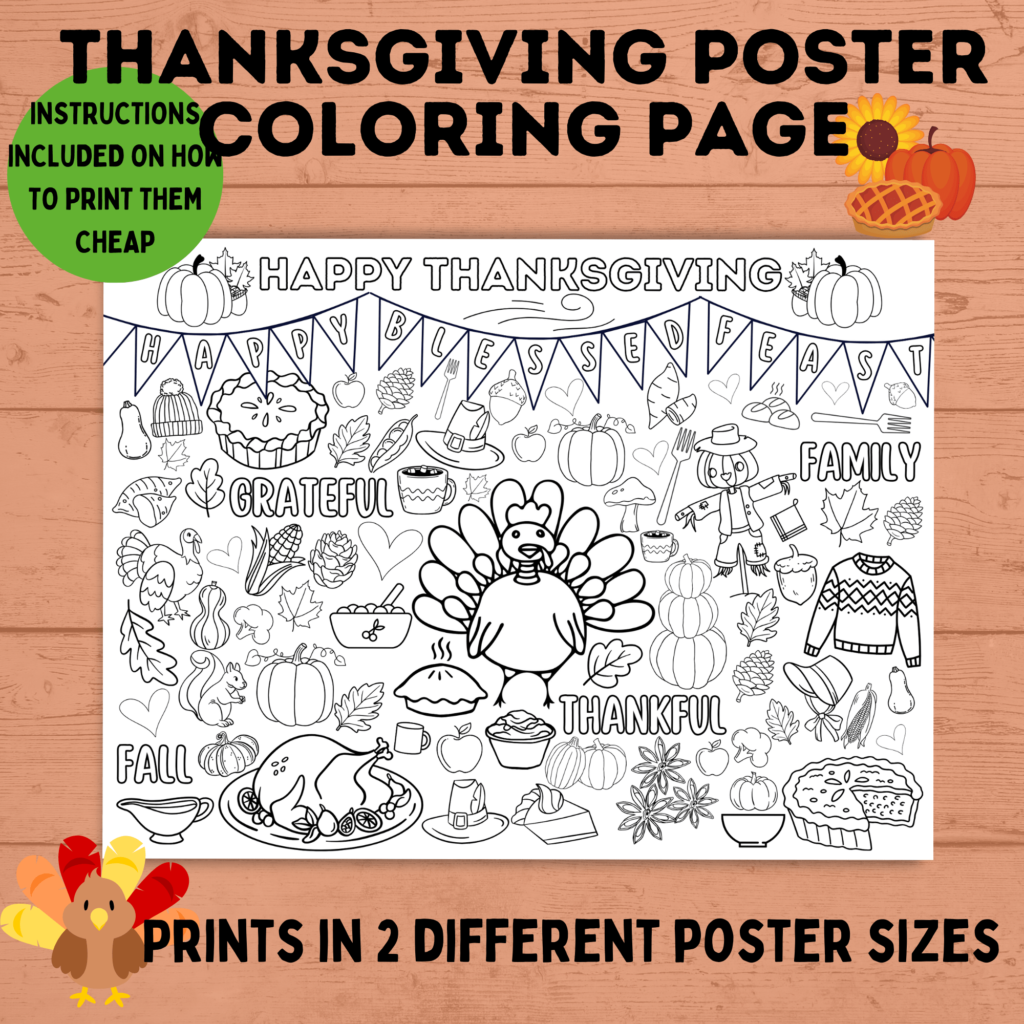 29 Easy Printable Thanksgiving Crafts & Activities for Kids - Paper ...