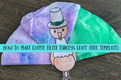 How To Make Coffee Filter Turkeys Craft (Free Template)