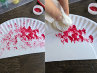 Super Easy Sponge Paint Turkey Thanksgiving Craft for Kids