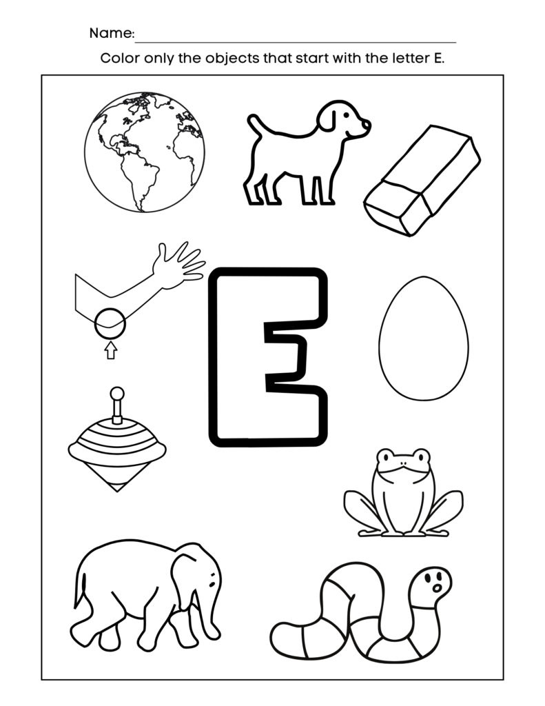 Fun Printable Letter E Crafts for Toddlers & Preschoolers