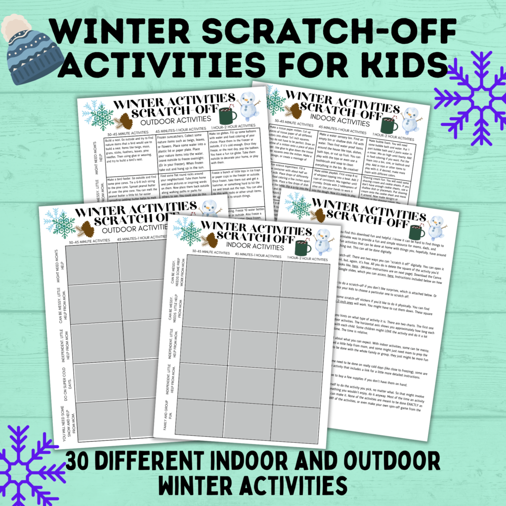 32 Fun Outdoor Activities for Kids in the Winter & Cold Weather