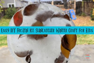 Easy DIY Frozen Ice Suncatcher Winter Craft for Kids