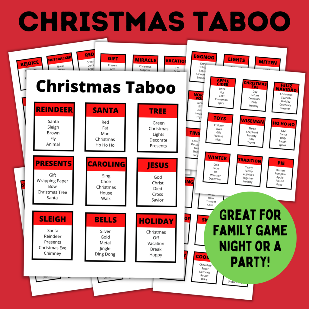 19 Fun Printable Christmas Games for Families (+ Free PDFs)