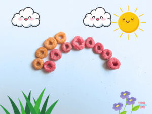 2 Colorful & Easy Froot Loops Rainbow Crafts with Free Template