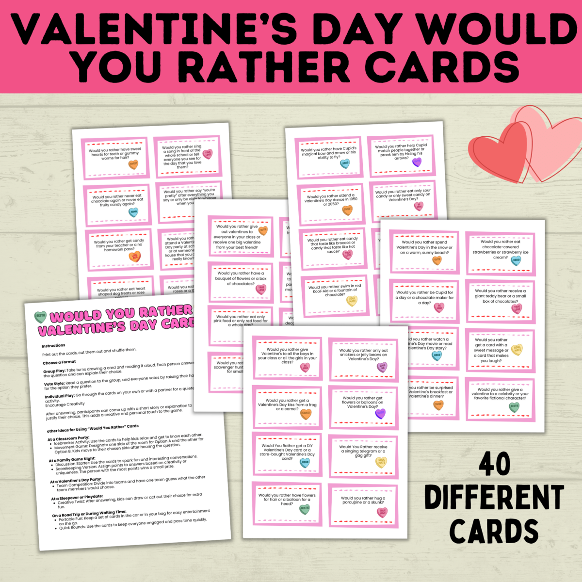 40 Would You Rather Valentine's Questions for Kids to Spark Fun ...