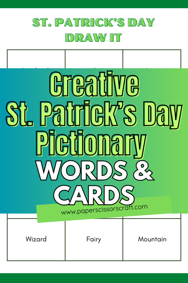Free Printable Creative St. Patrick’s Day Pictionary Words & Cards