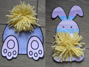 Simple DIY Pom-Pom Easter Bunny Rabbit Craft