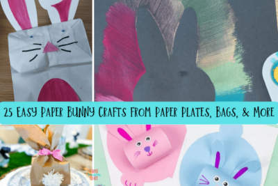25 Easy Paper Bunny Crafts from Paper Plates, Bags, & More