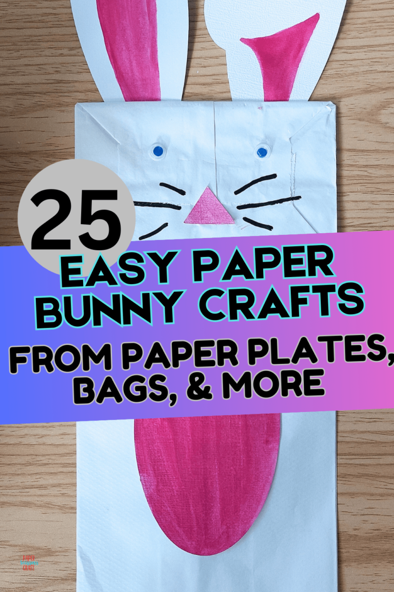 25 Easy Paper Bunny Crafts from Paper Plates, Bags, & More
