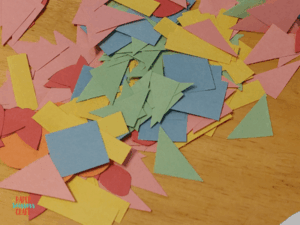 DIY Easy Construction Paper Mosaic Craft for Kids - Paper Scissors Craft