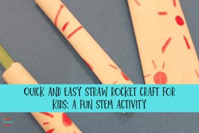 Quick and Easy Straw Rocket Craft for Kids: A fun STEM Activity - Paper ...