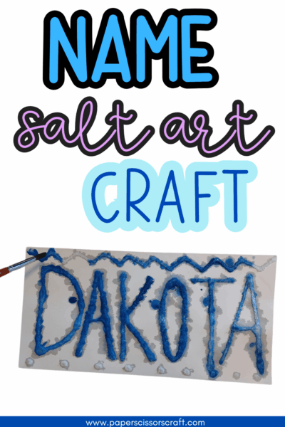 Easy and Fun Salt Art Craft with Your Name That Kids Will Love - Paper ...