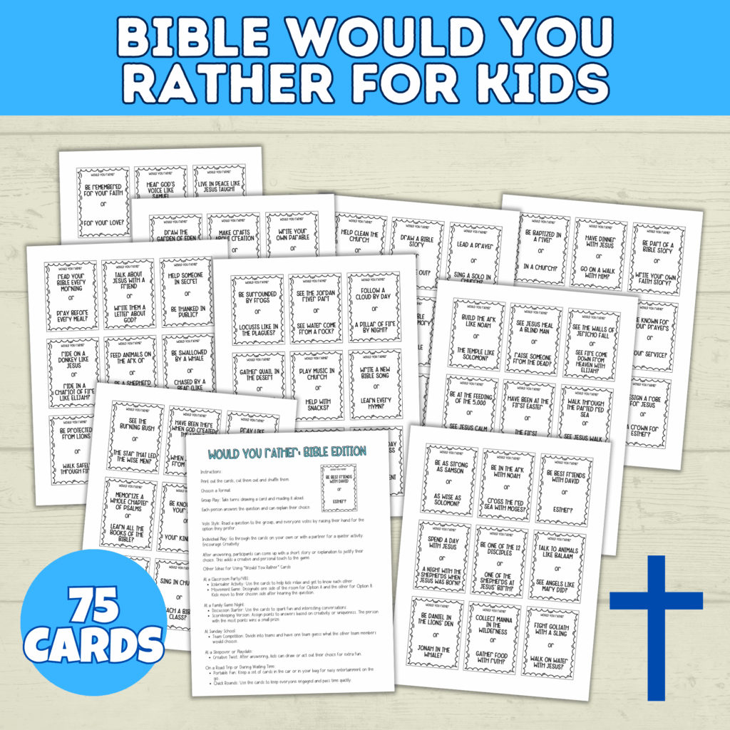 12 Must Try Bible Games that Kids Will Love - Paper Scissors Craft