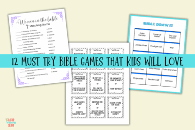 12 Must Try Bible Games that Kids Will Love - Paper Scissors Craft