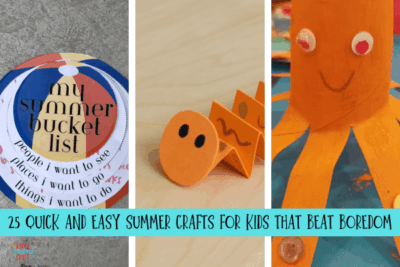 25 Quick and Easy Summer Crafts for Kids That Beat Boredom - Paper ...