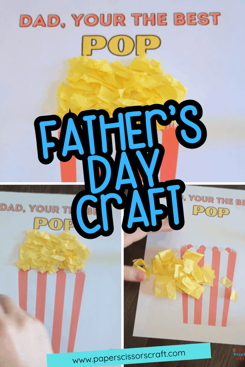 Father's Day Craft for Kids: Dad, You Make the Best POP - Paper ...
