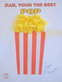 Father's Day Craft for Kids: Dad, You Make the Best POP - Paper ...
