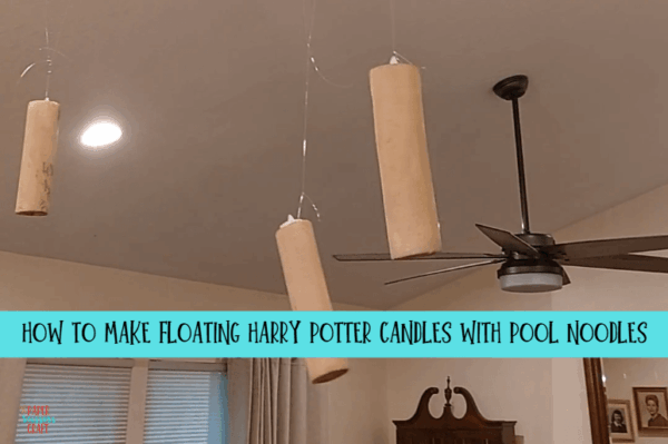 How to Make Floating Harry Potter Candles with Pool Noodles - Paper ...