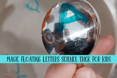 Magic Floating Letters Science Trick for Kids - Paper Scissors Craft