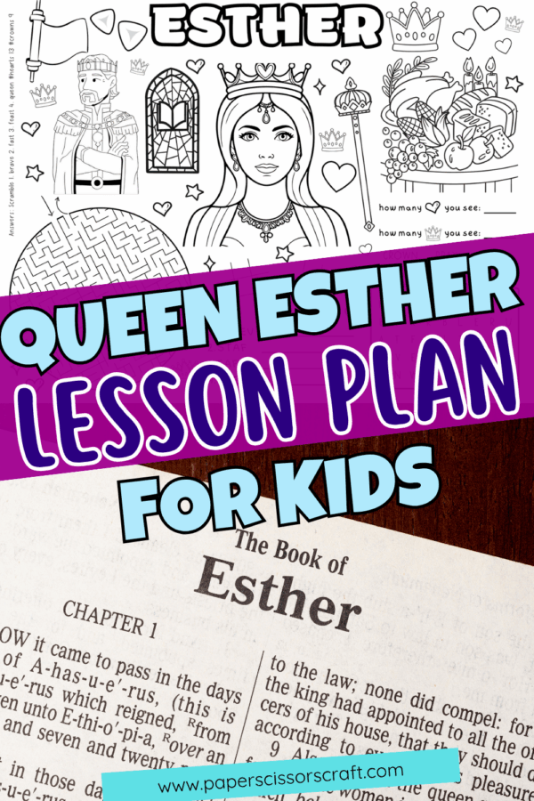 Teaching the Story of Esther: A Bible Lesson and Activities for Kids ...