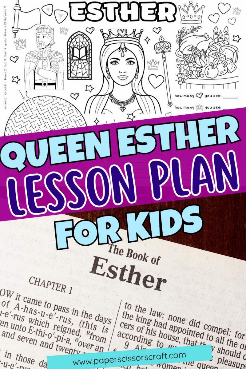 Teaching the Story of Esther: A Bible Lesson and Activities for Kids ...
