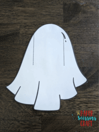 Changing Faces Ghost Craft for Kids with Template - Paper Scissors Craft