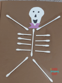 Build a Q-Tip Skeleton: A Spooky & Simple Halloween Craft - Paper ...