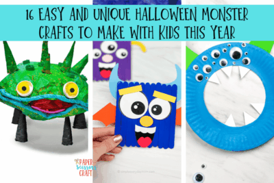 16 Easy and Unique Halloween Monster Crafts to Make with Kids This Year ...