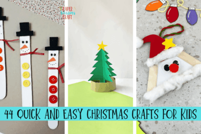 44 Quick and Easy Christmas Crafts for kids - Paper Scissors Craft