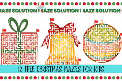 12 Free Christmas Mazes for Kids with Solutions Download Now - Paper ...
