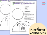 Jesus Resurrection Craft for Kids: Christ’s Tomb Easter Printable ...