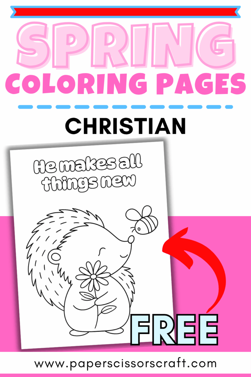 Free Christian Spring Coloring Pages for Kids (Faith-Based Printable ...